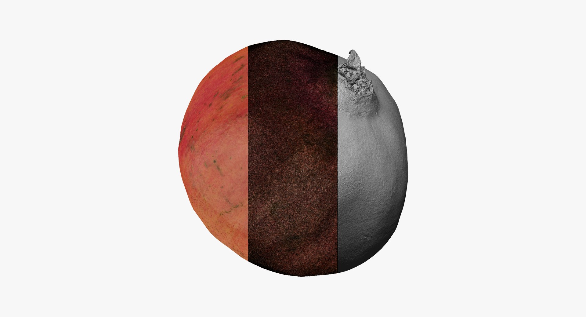 Pomegranate 05 raw scan 3D model - TurboSquid 1542829