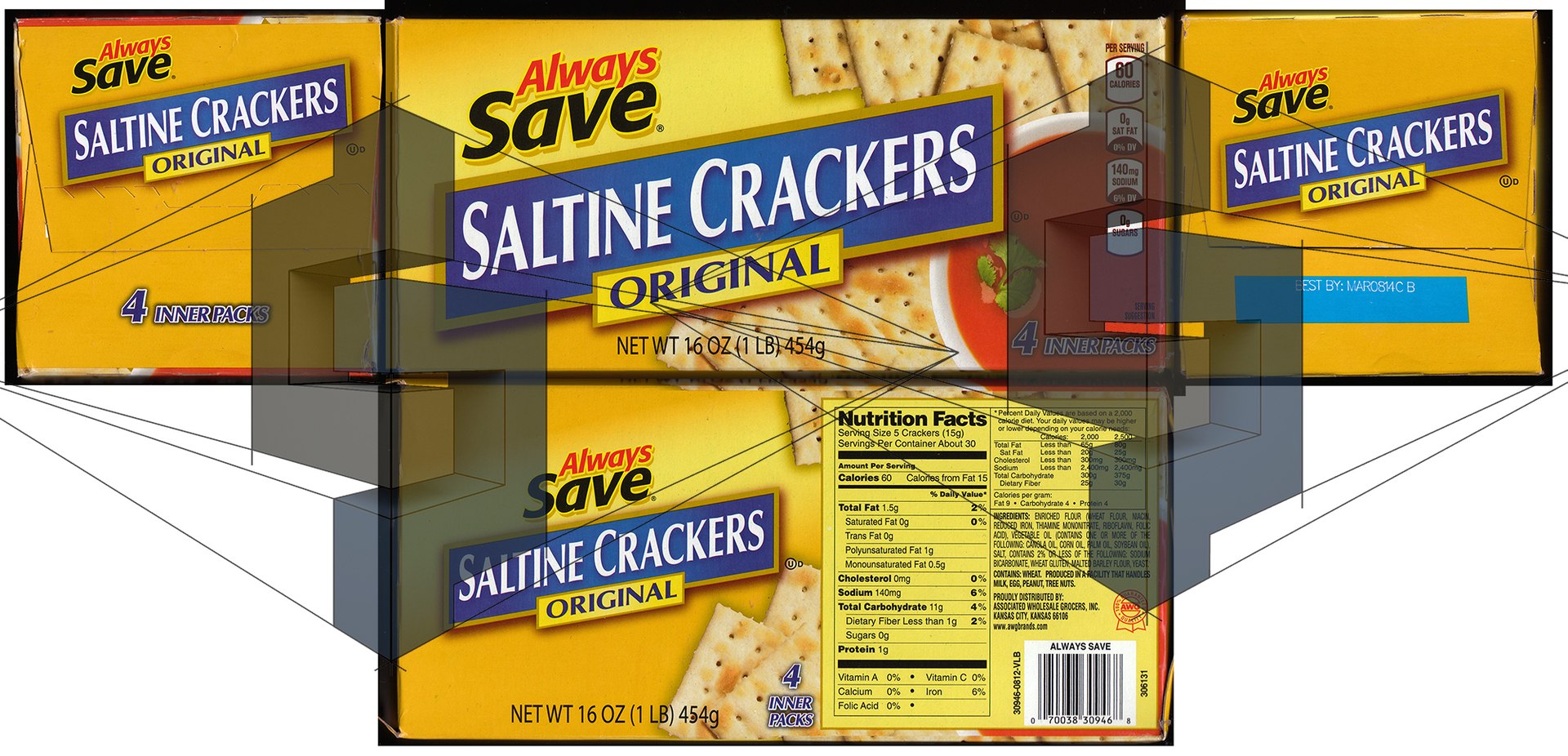 3d saltine crackers