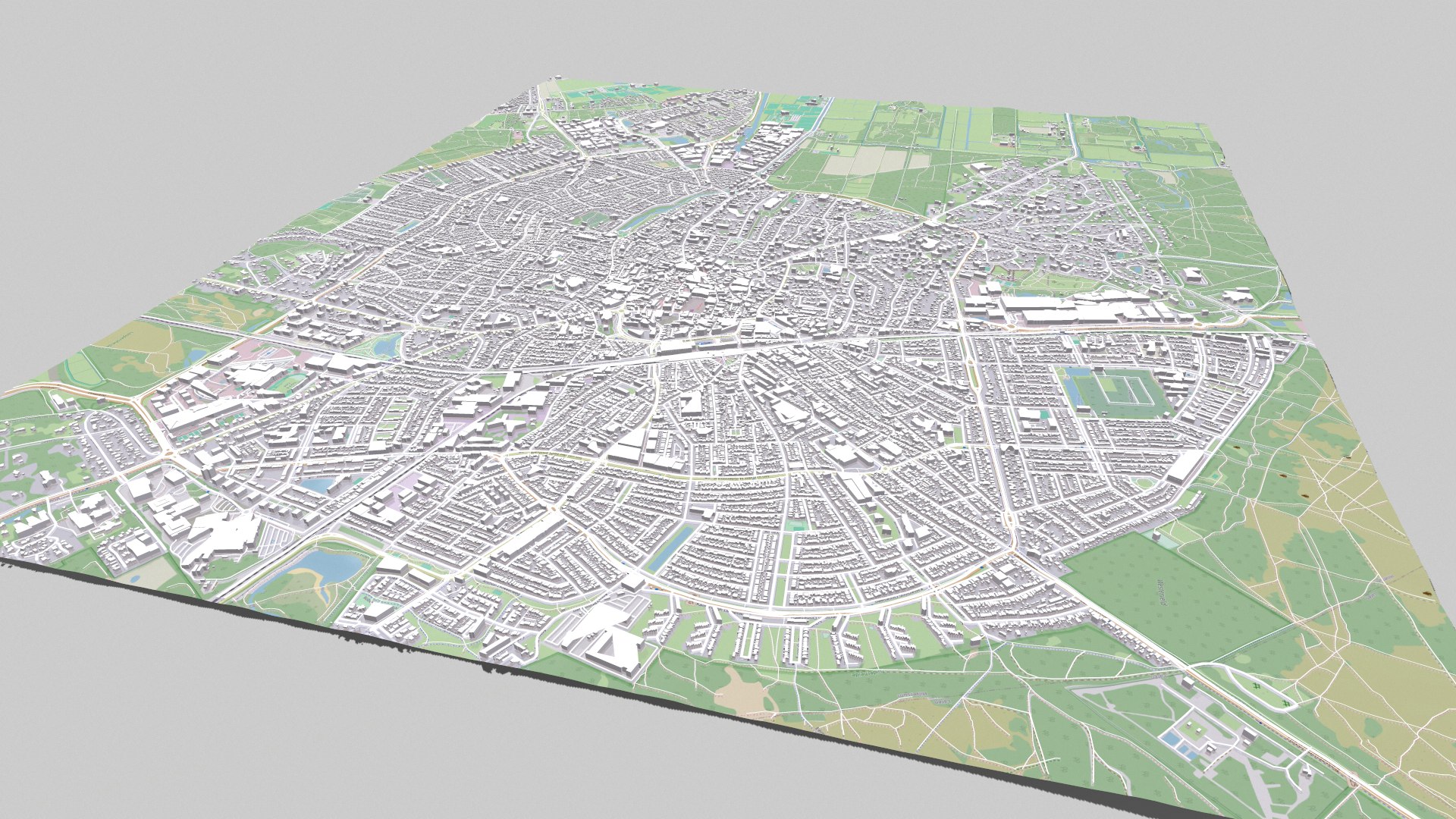 3D Cityscape Amersfoort Netherland - TurboSquid 2220742