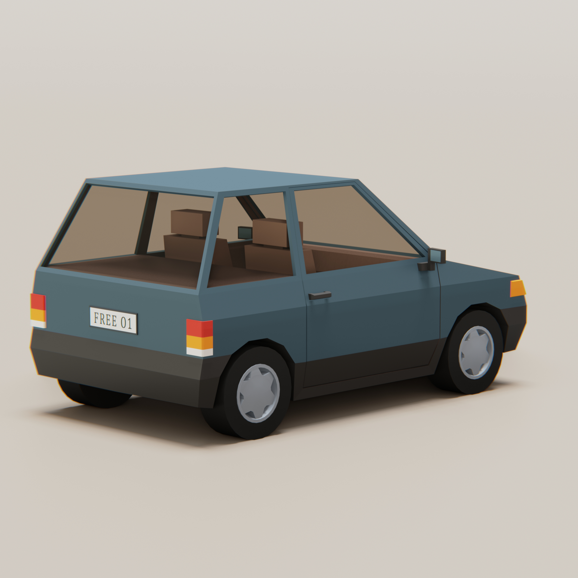 Free 3D model Stylized Cartoon Car Free Free - TurboSquid 1778654