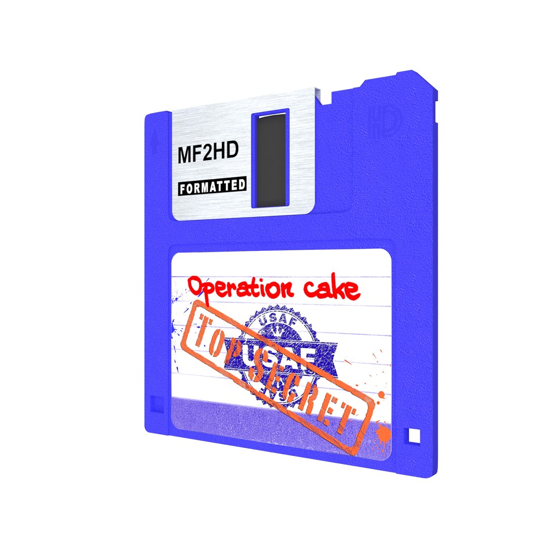 3D Floppy Disk 3 5 inch blue - TurboSquid 1799084