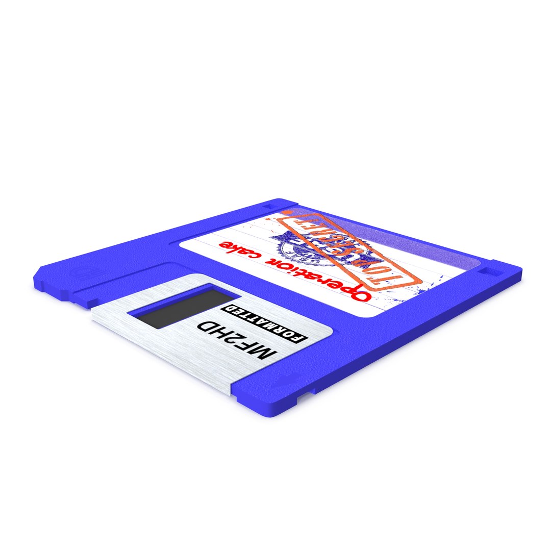 3D Floppy Disk 3 5 inch blue - TurboSquid 1799084
