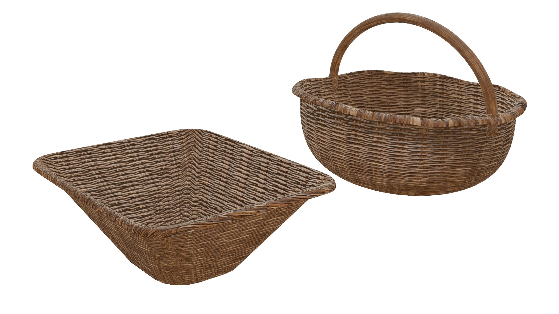3D Model WICKER BASKET - TurboSquid 2184798