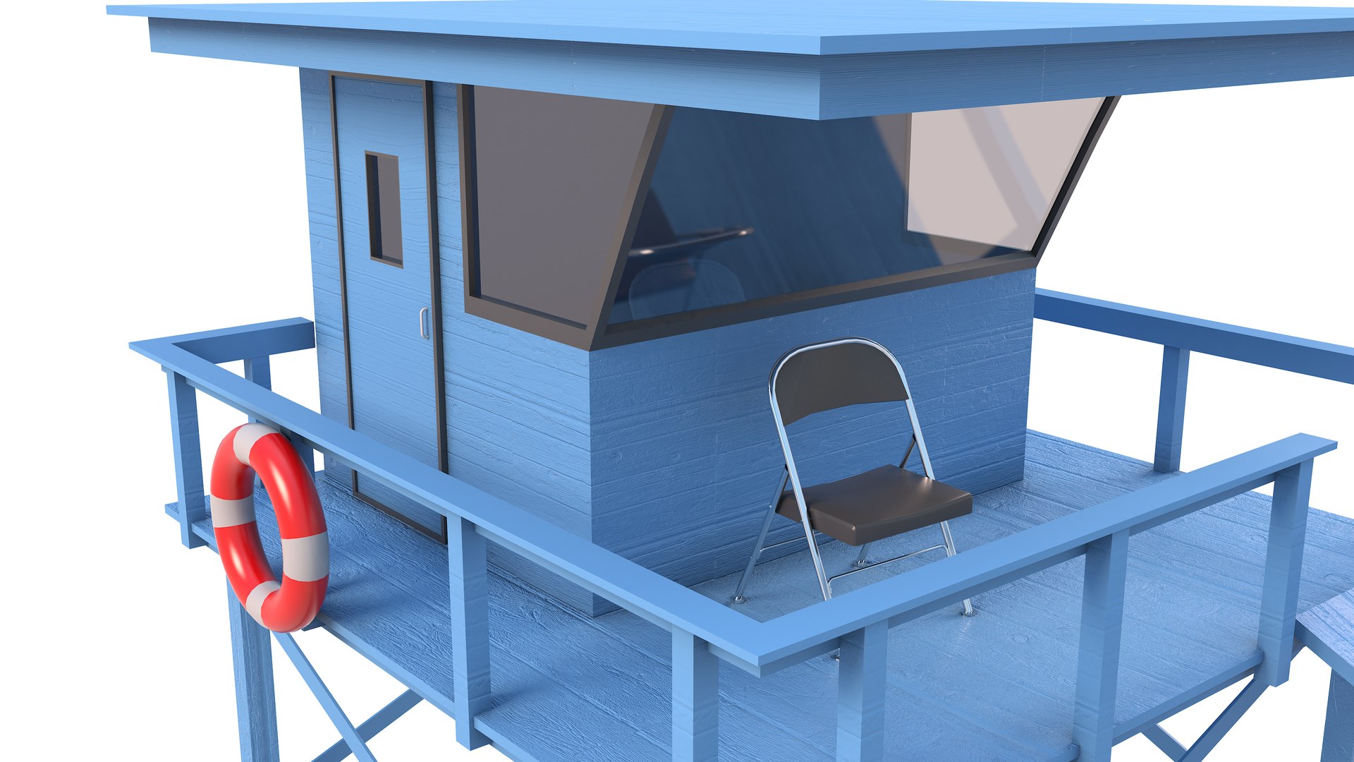 3D Lifeguard Station - TurboSquid 1741185