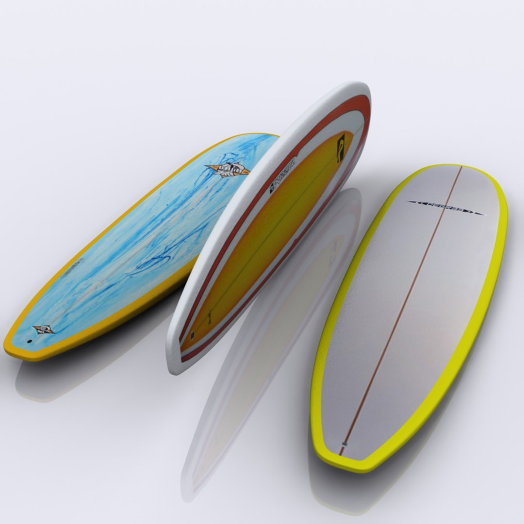 3d Model Surfboard Surf Board