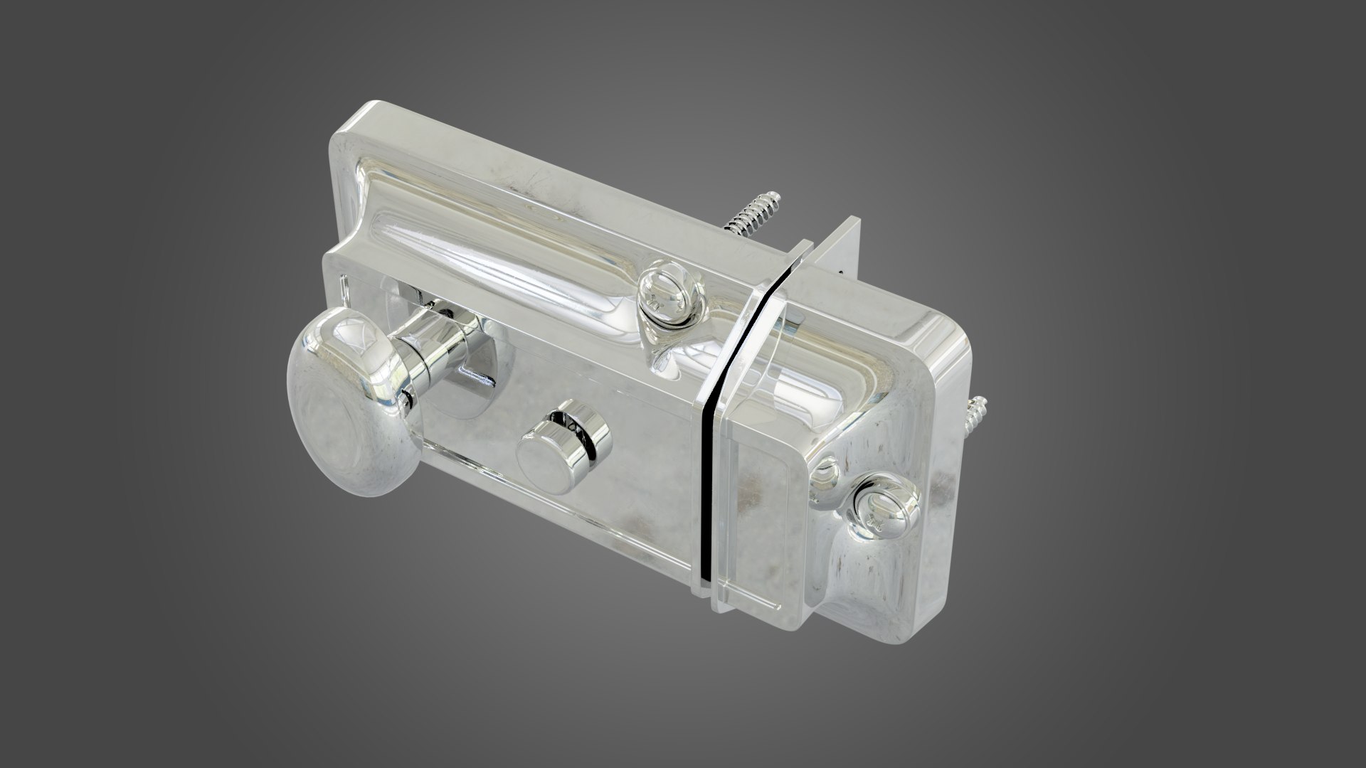 3D Model Traditional Yale Nightlatch - TurboSquid 1434560