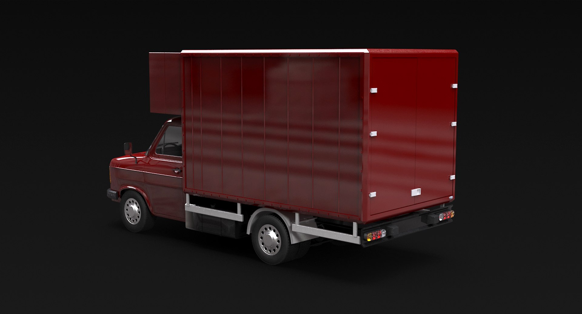 3d Max Van Parcel Vintage