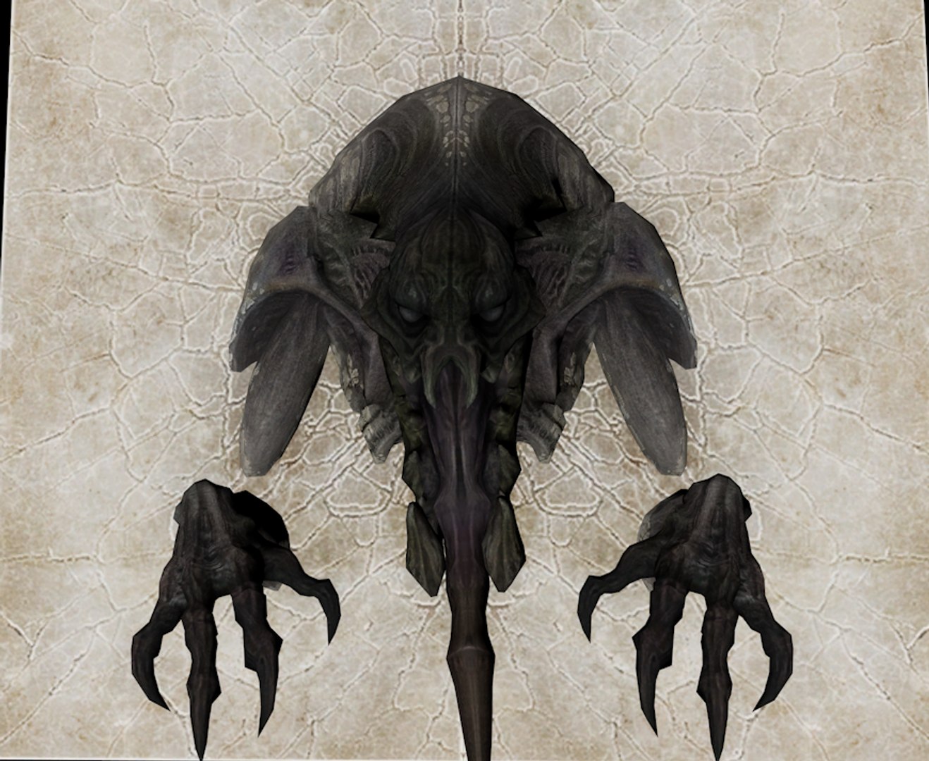 Monster wall 3D model - TurboSquid 1524893