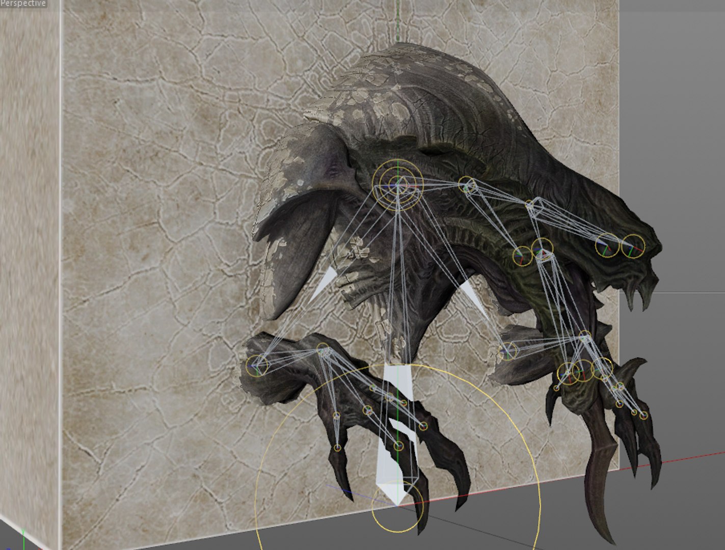 Monster wall 3D model - TurboSquid 1524893