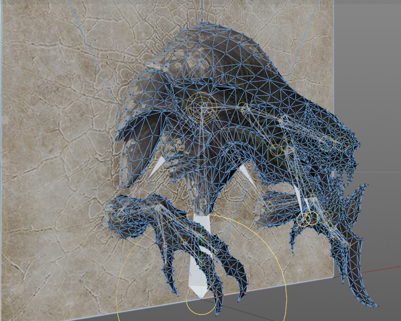 Monster wall 3D model - TurboSquid 1524893