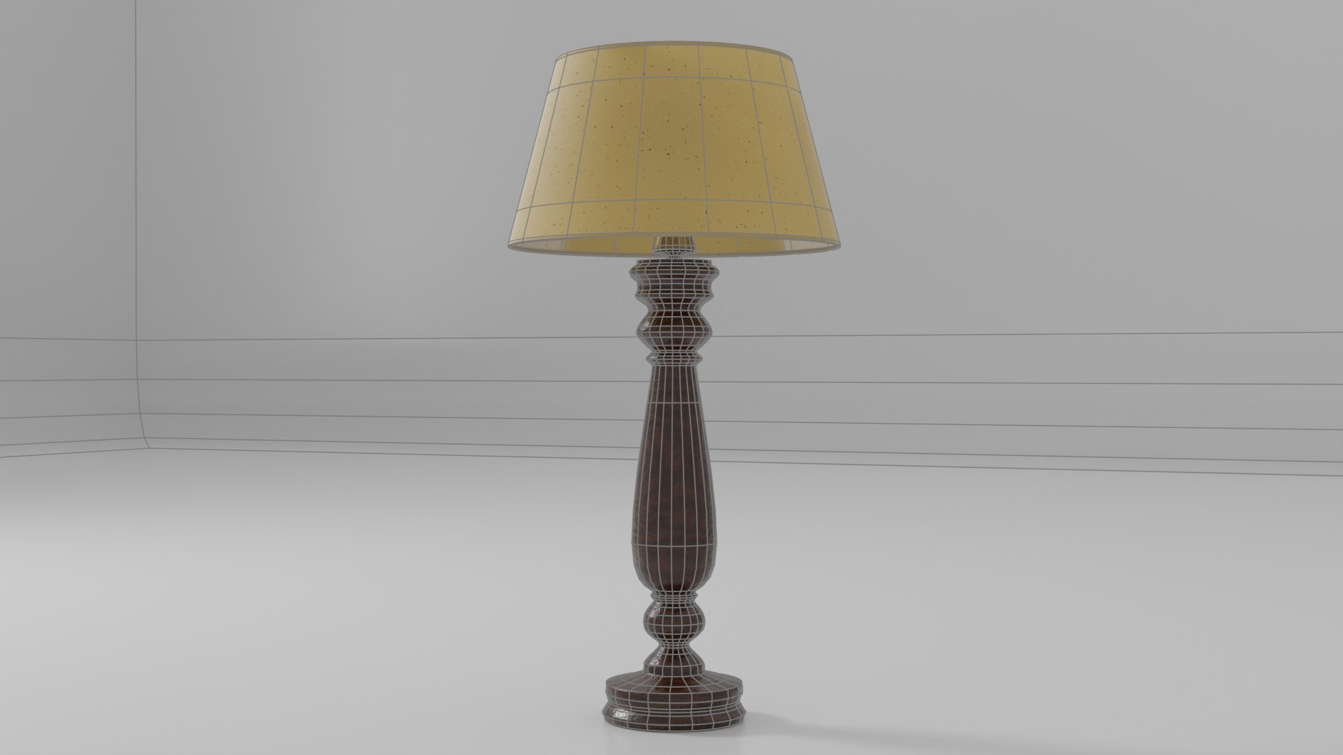 NORMAL WOODEN LIGHT LAMP FOR COMMON BEDROOM model - TurboSquid 1730687