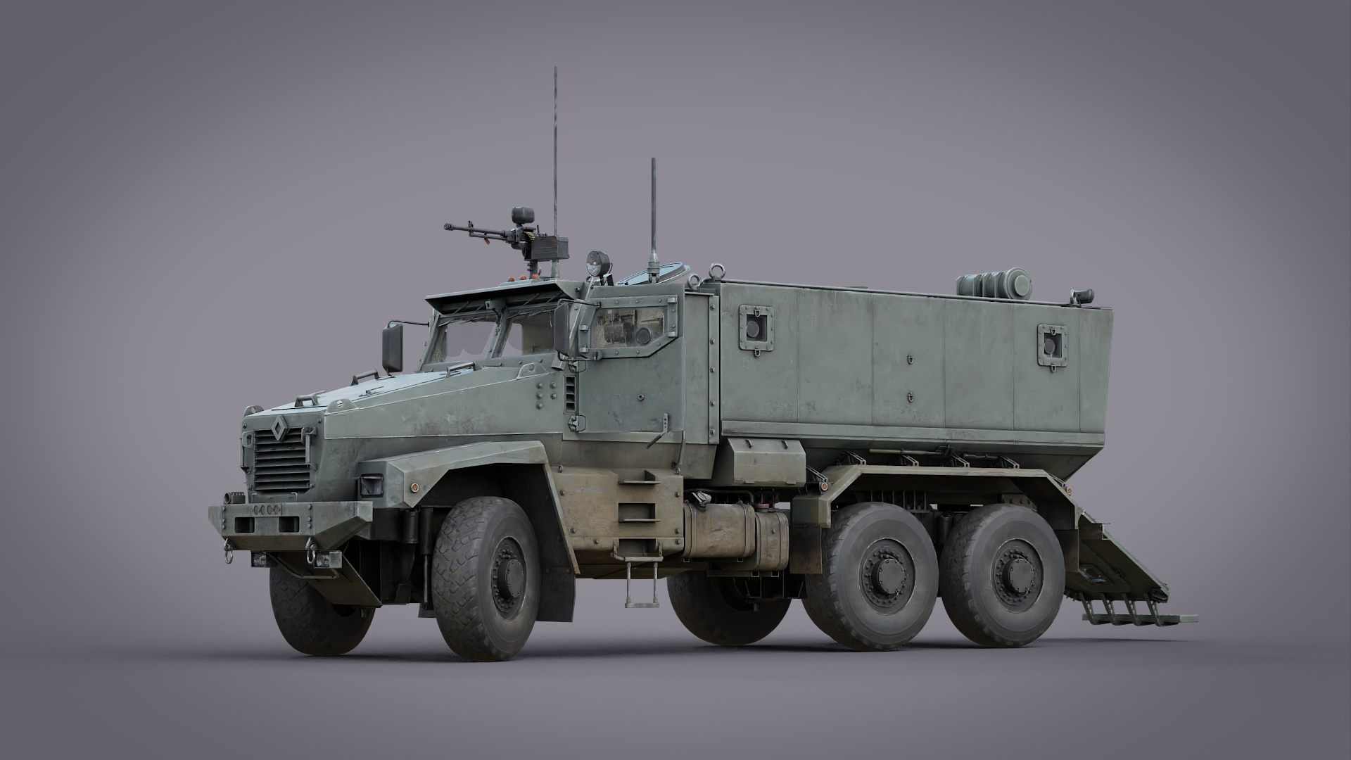 3D Ural 63095 Armored Car With Interior Realtime - TurboSquid 2241656