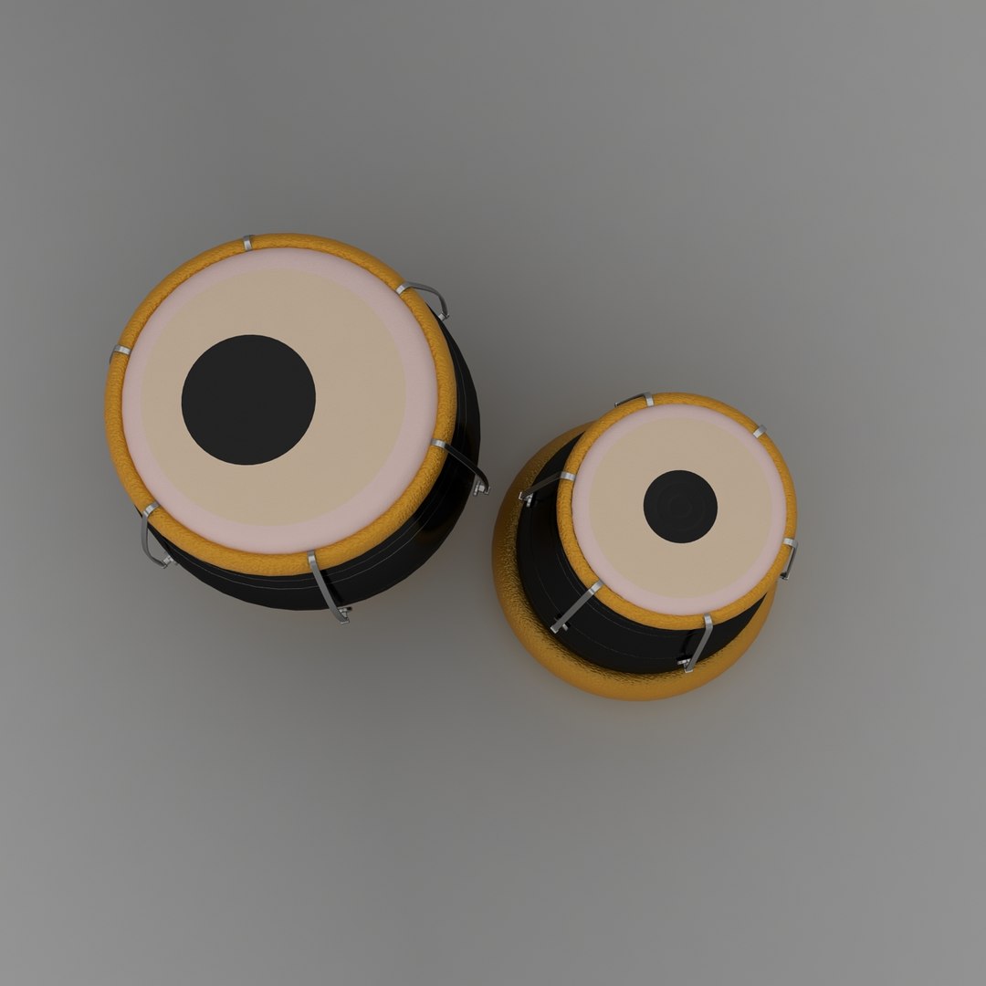 tabla musical 3d model