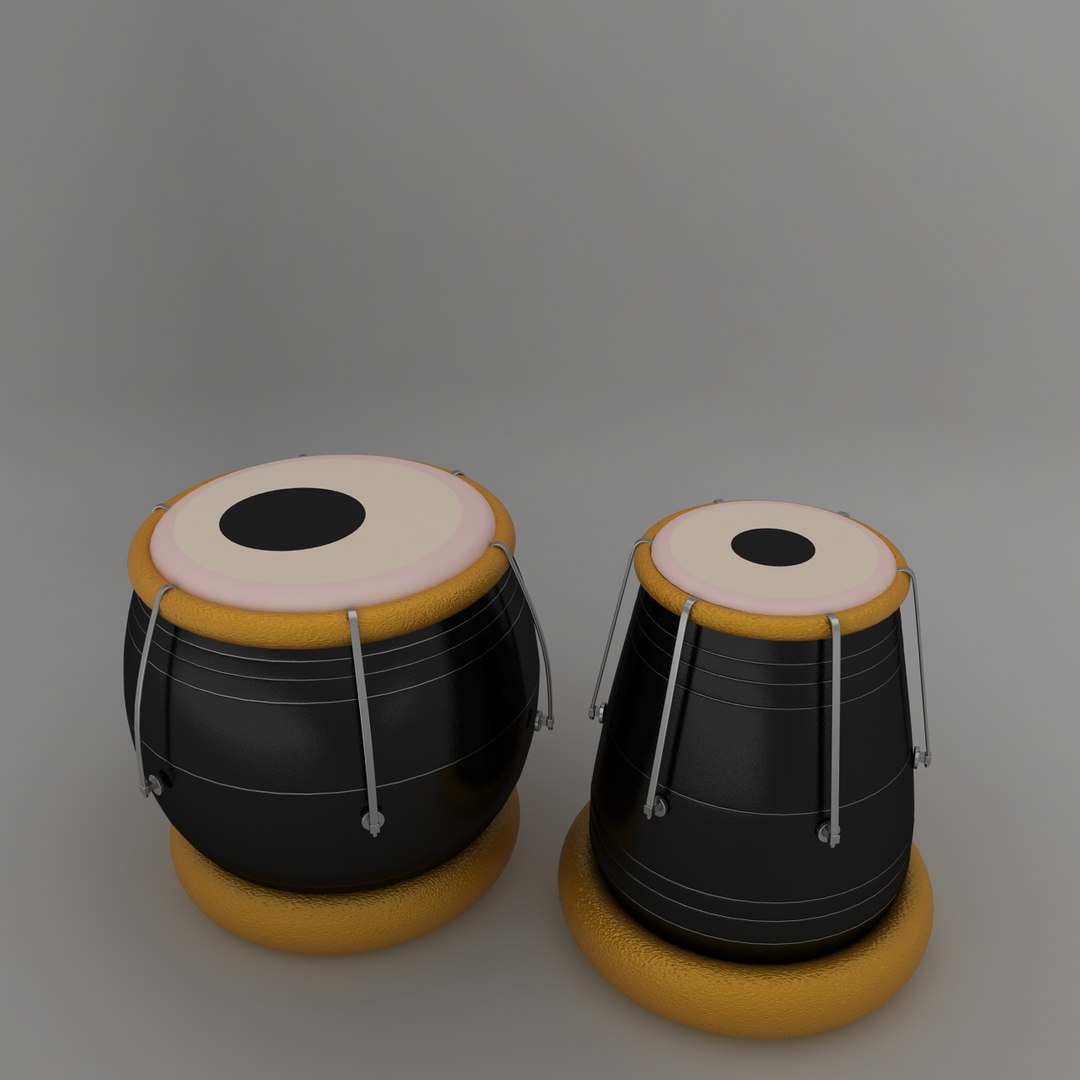 tabla musical 3d model