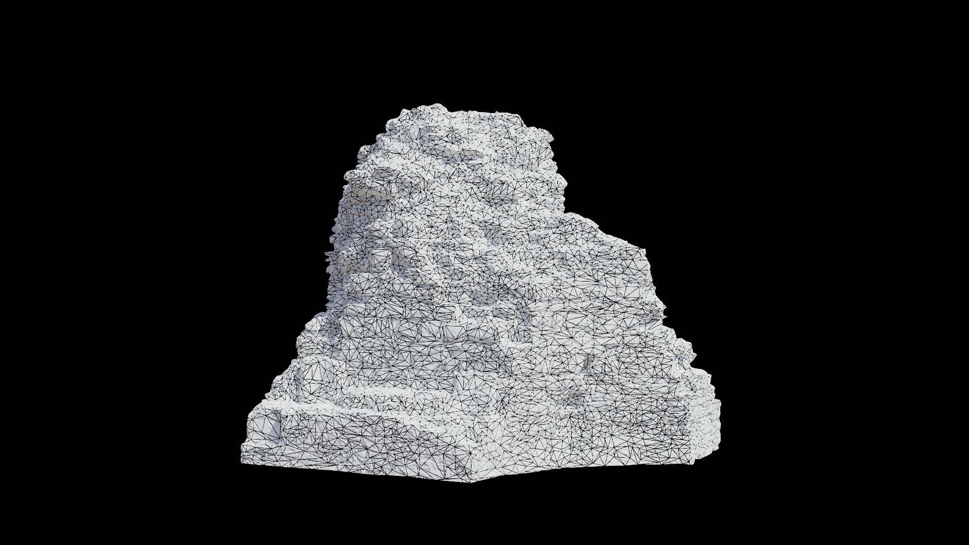 3D Castle Wall Ruin PBR Scan 01 - TurboSquid 2001801