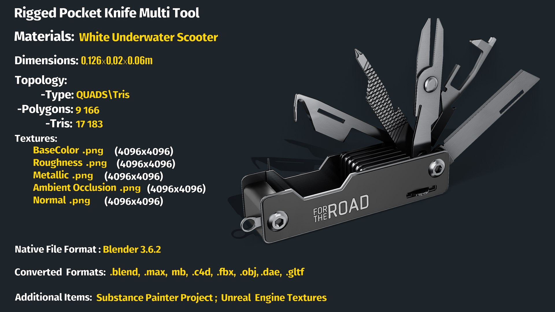 3D Rigged Pocket Knife Multi Tool Model - TurboSquid 2121717