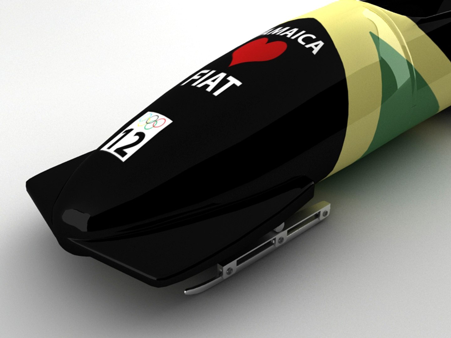 3d Bobsleigh Sled 4 Places