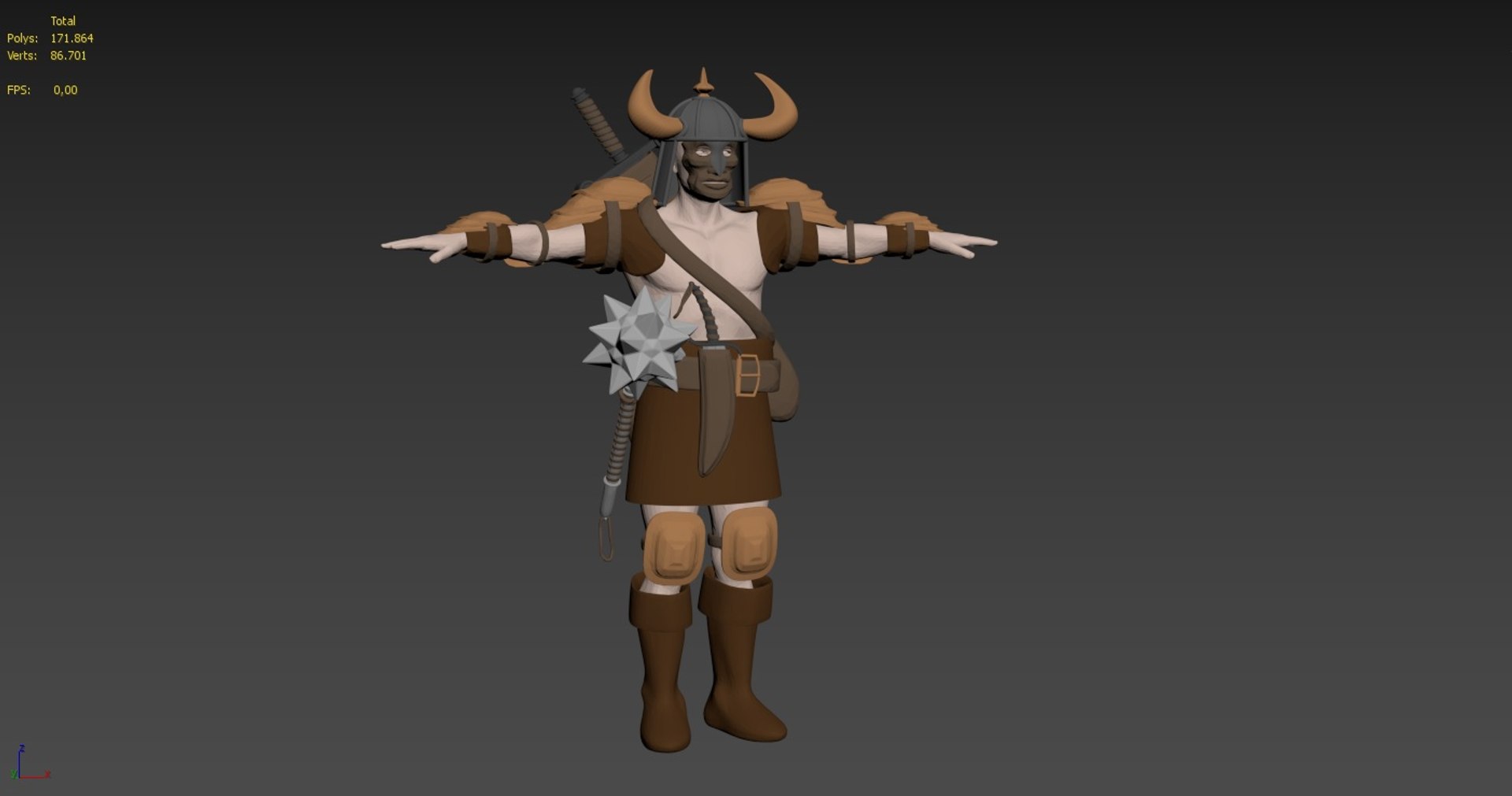 Warrior Pbr 3D - TurboSquid 1639513