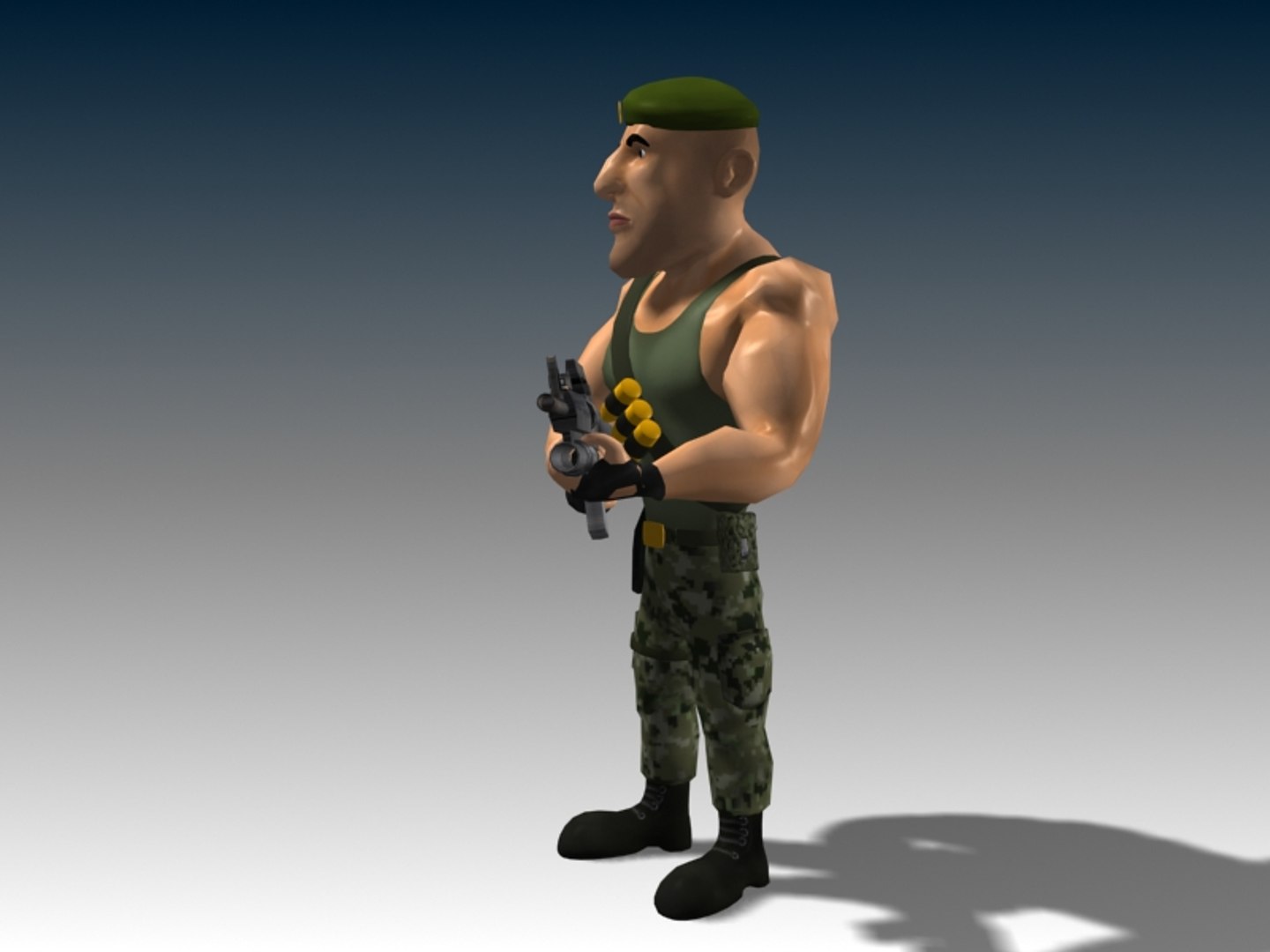 3d Model Captain James Animation