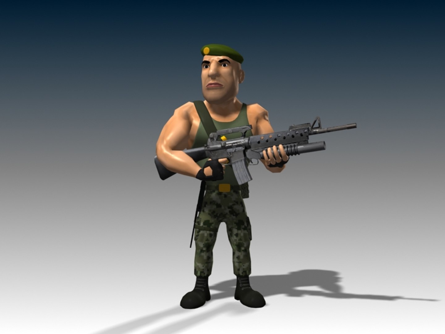 3d Model Captain James Animation