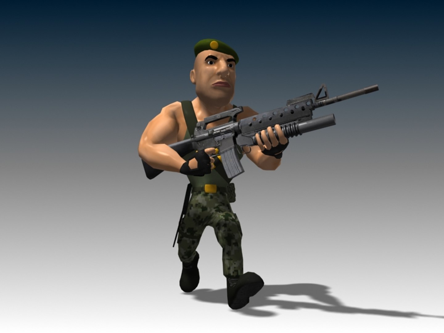 3d Model Captain James Animation