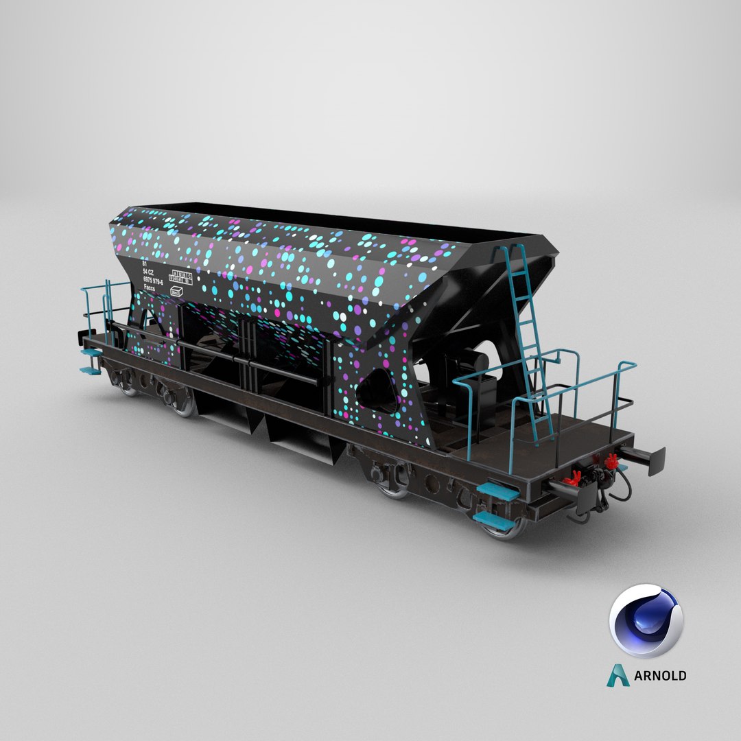 3D Hopper Wagon PBR V - TurboSquid 2371310