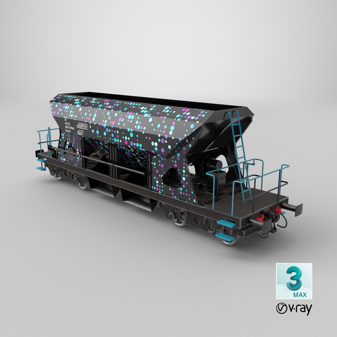 3D Hopper Wagon PBR V - TurboSquid 2371310