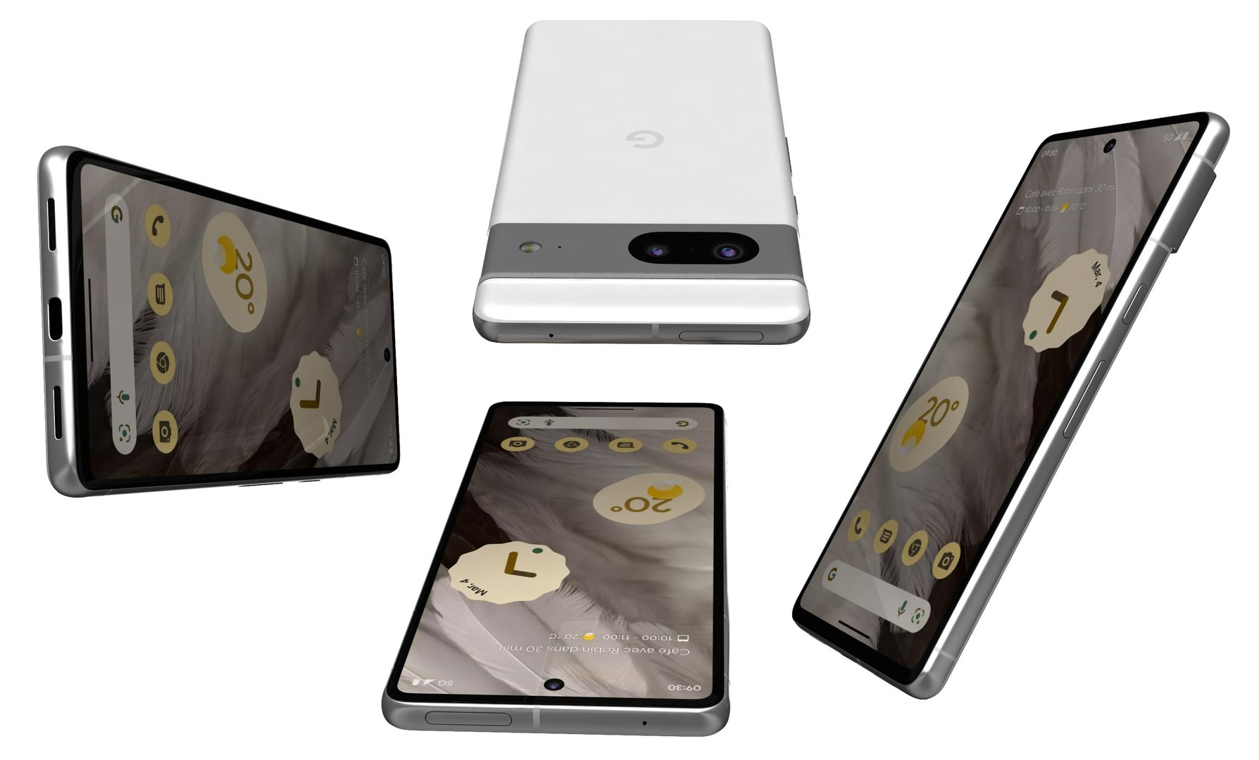 Google Pixel 7 White Model - TurboSquid 1973814