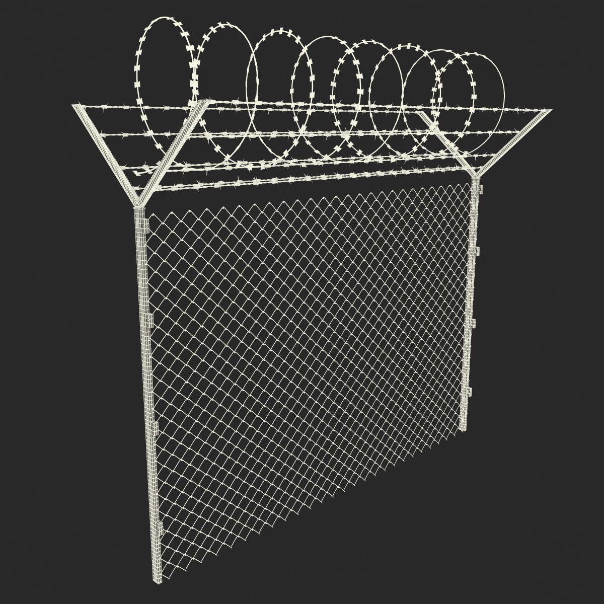 max barbed wire fence