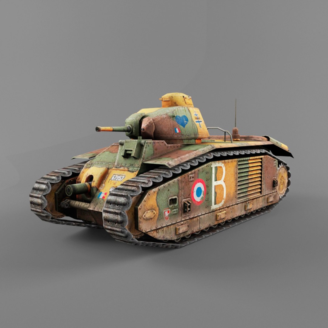 3d b1 heavy tank model