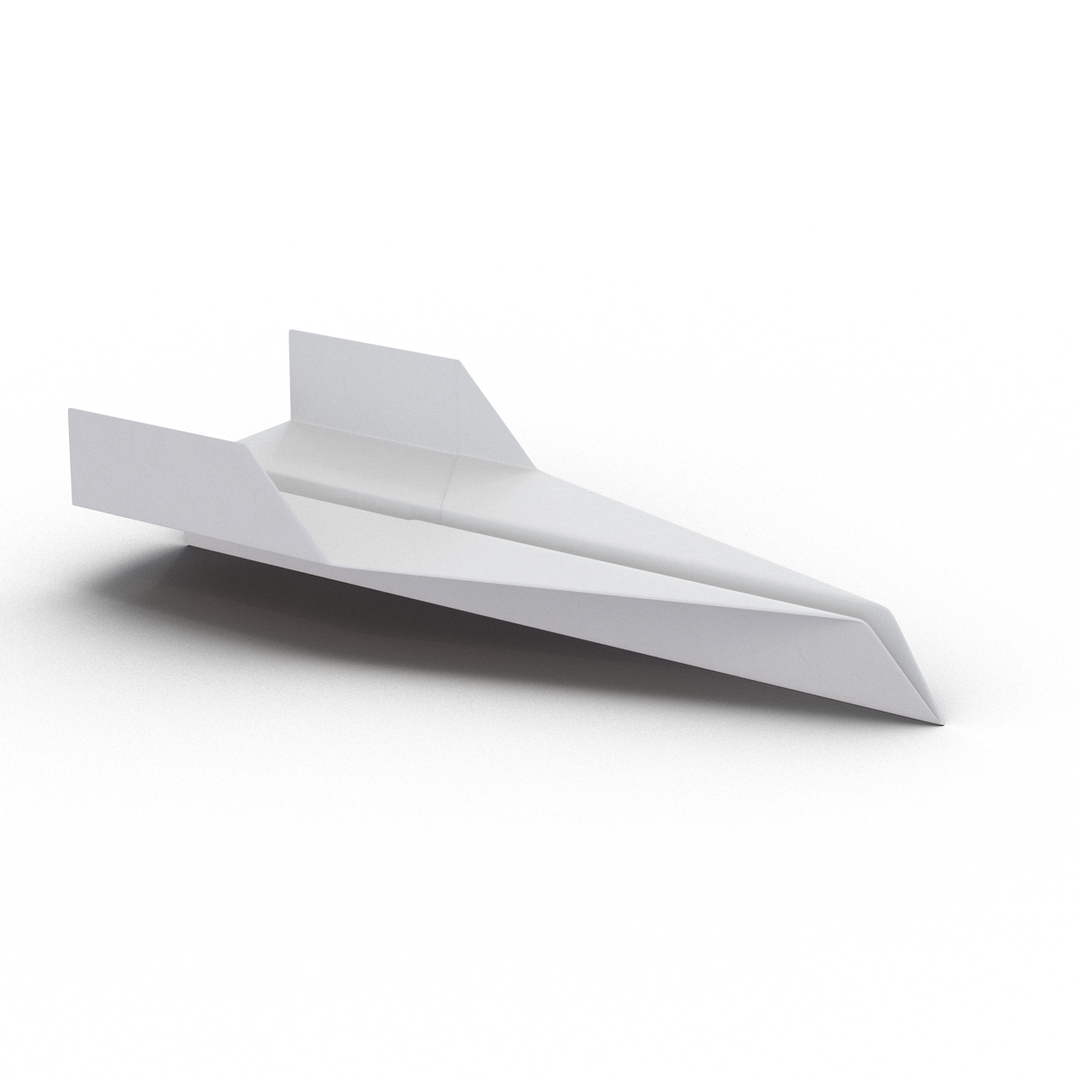 Paper Plane 2 3d Model
