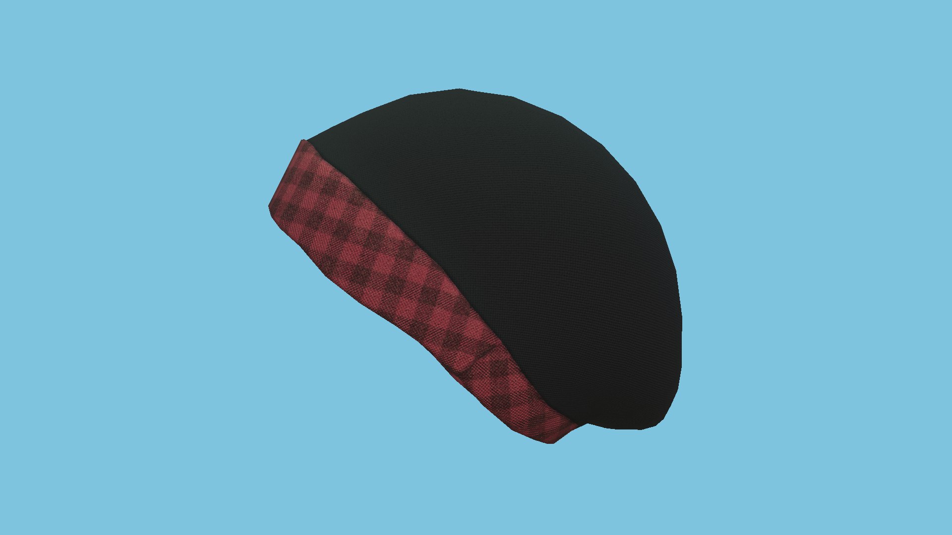 3D Red Black Beanie Winter Cap 12 - Character Fashion Design Model ...