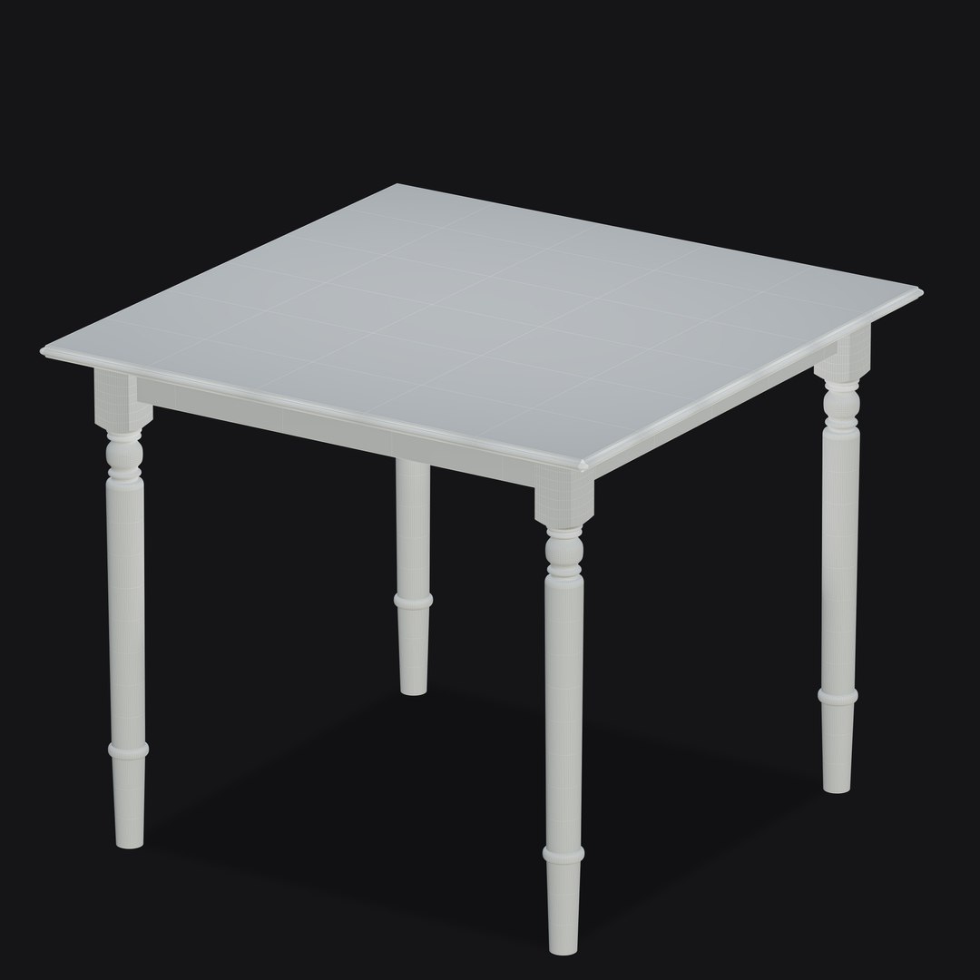 Wood Classic Table Model - TurboSquid 1782590