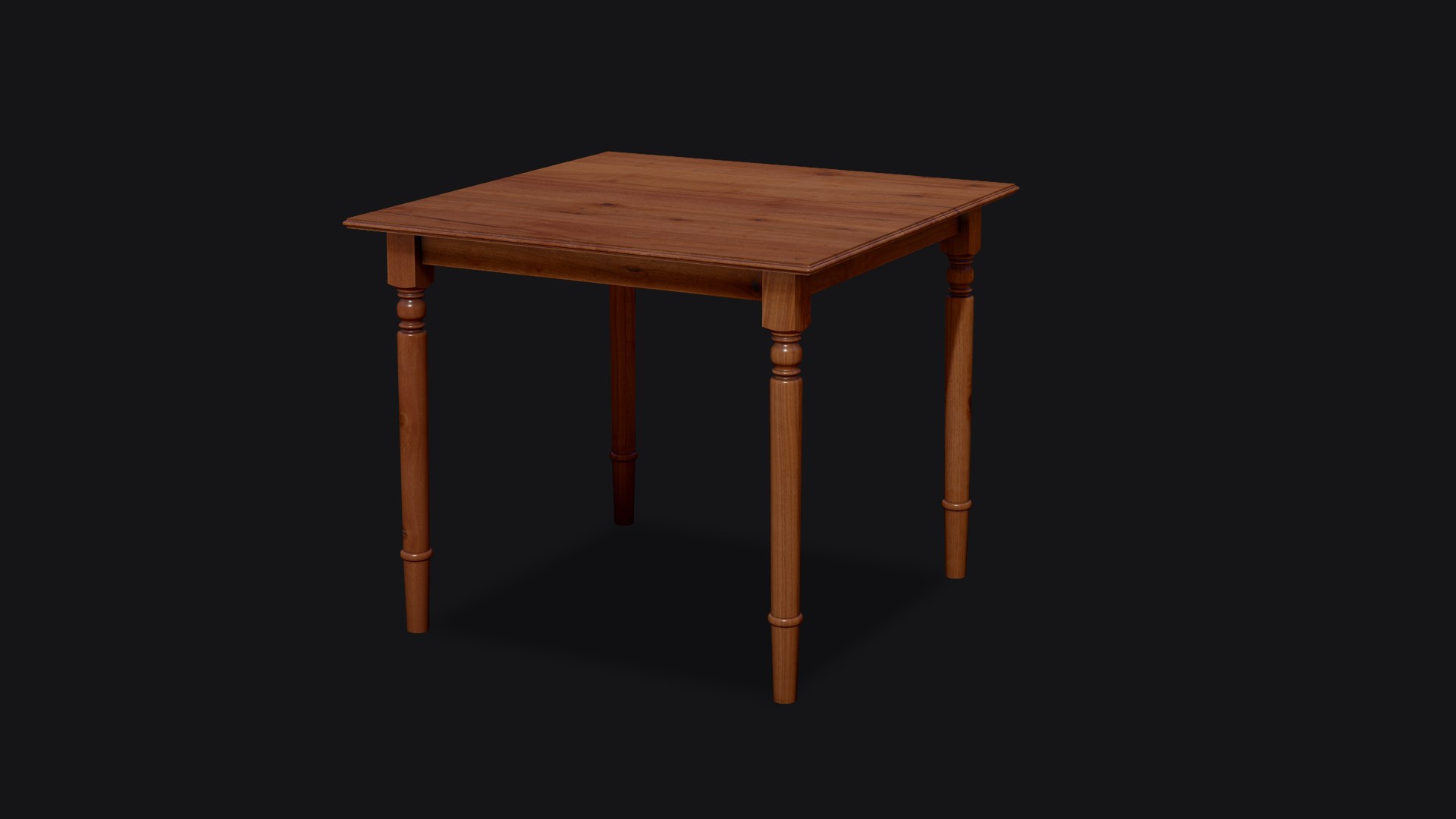 Wood Classic Table Model - TurboSquid 1782590