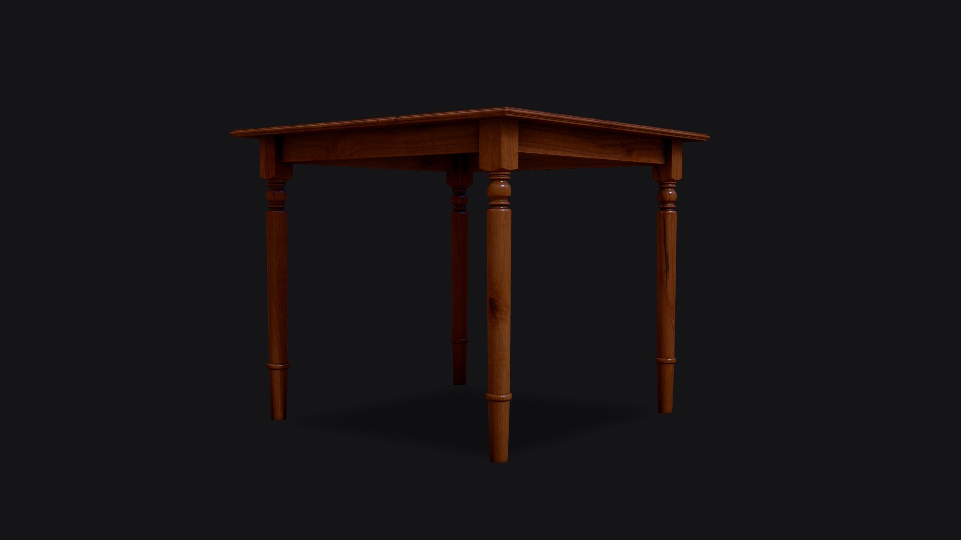 Wood Classic Table Model - TurboSquid 1782590
