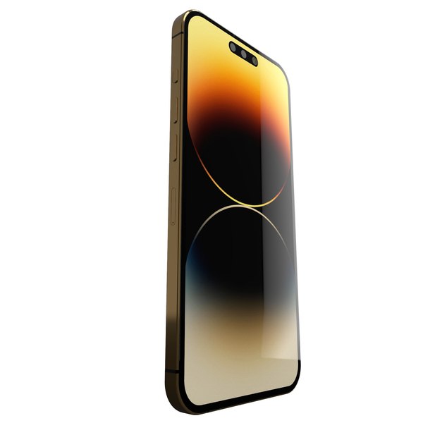 3D Gold IPhone 14 Pro model - TurboSquid 2033528