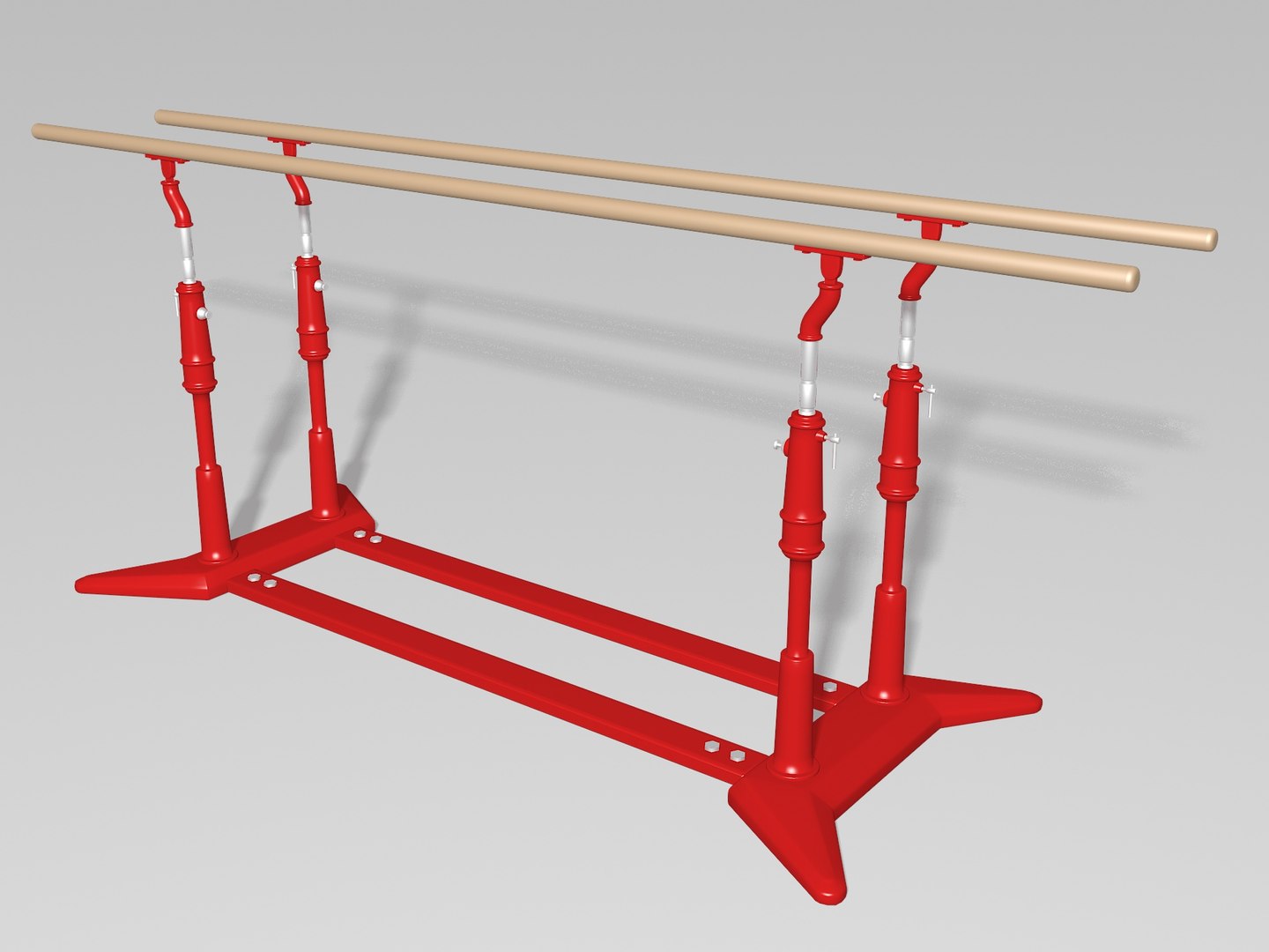 3D gymnastics parallel bars model - TurboSquid 1440161