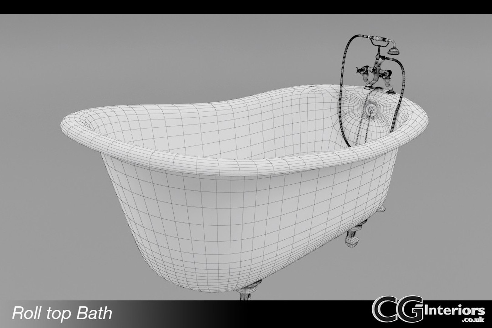 roll bath 3d model