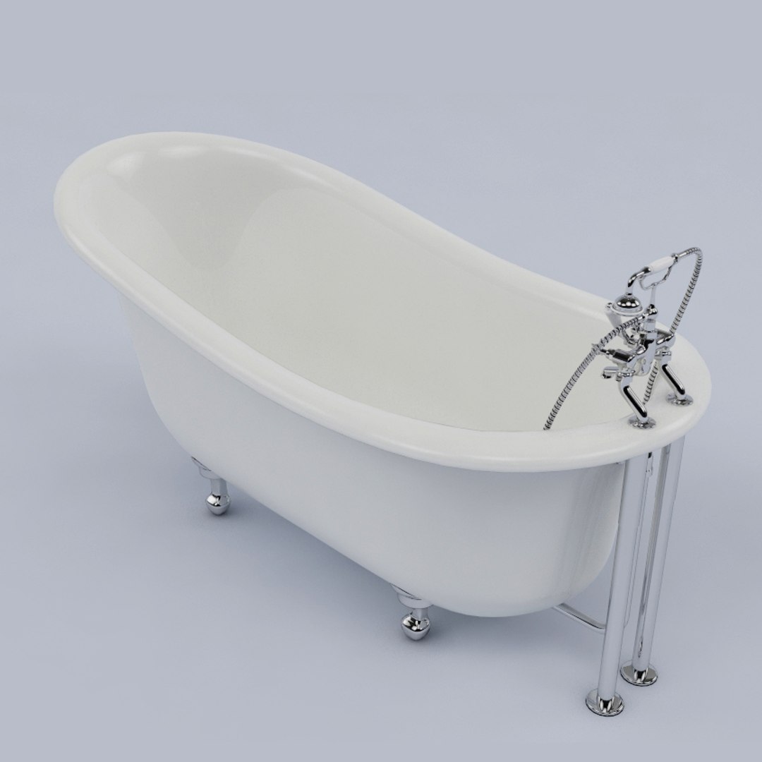 roll bath 3d model