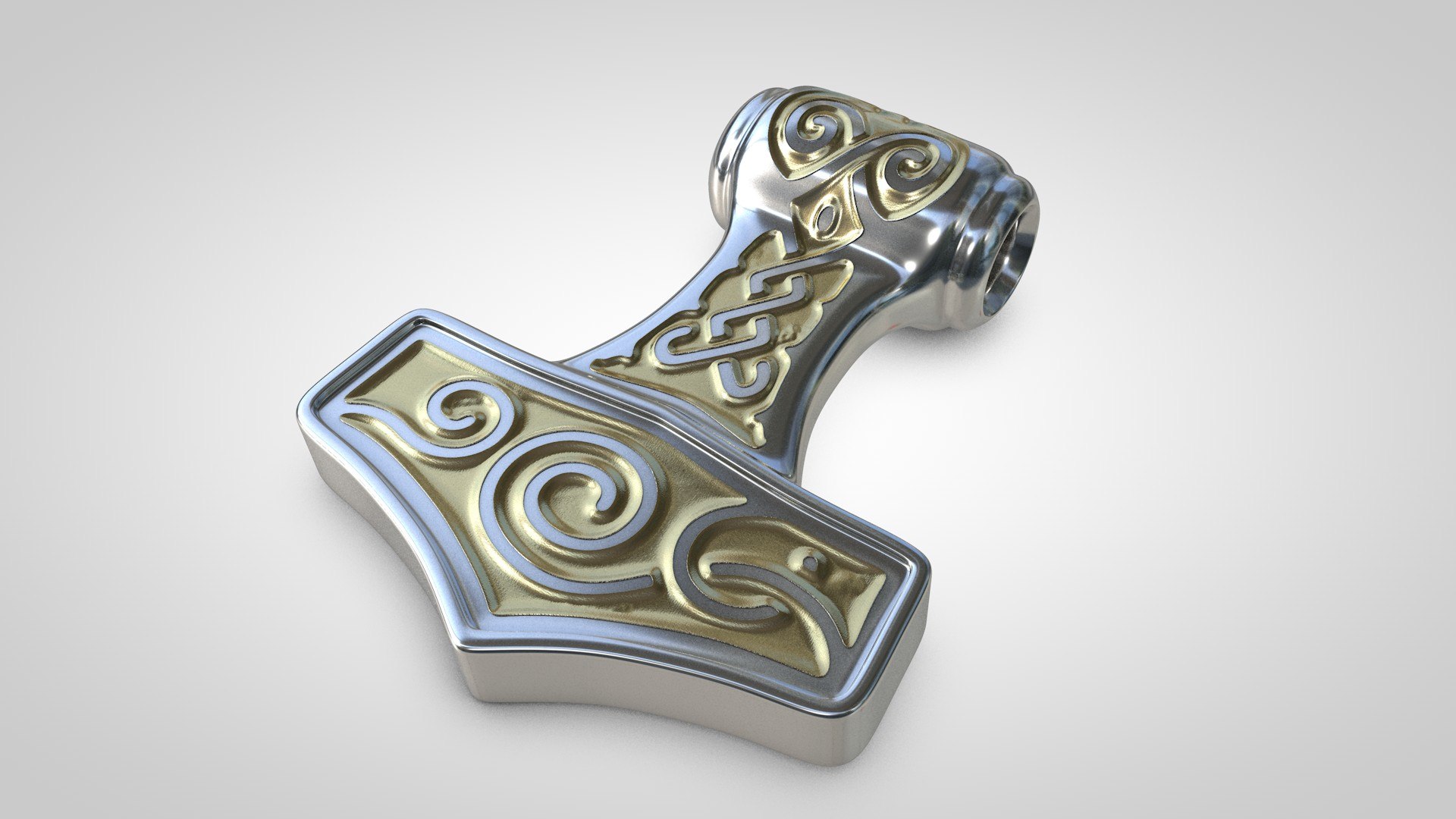 Mjolnir Pendant 3D Model - TurboSquid 2350910