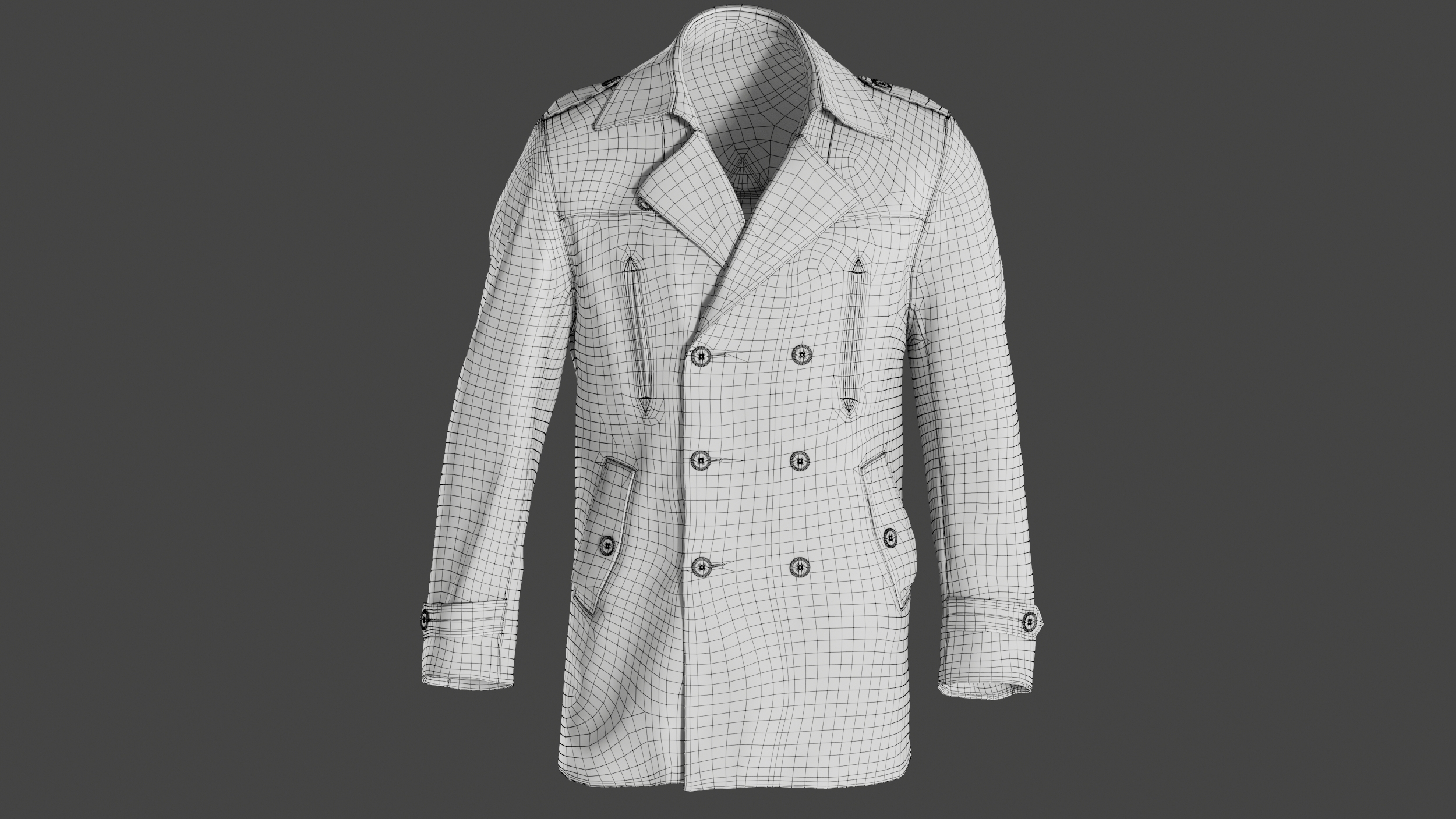 3D coat clothing garments - TurboSquid 1681080