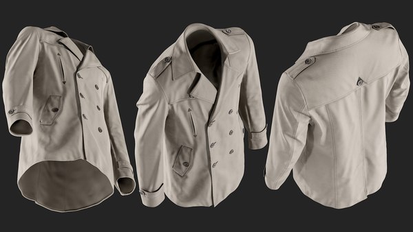 3D coat clothing garments - TurboSquid 1681080