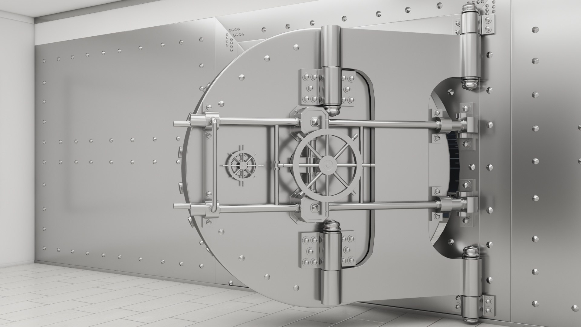 3D Bank Vault With Interior - TurboSquid 1715357