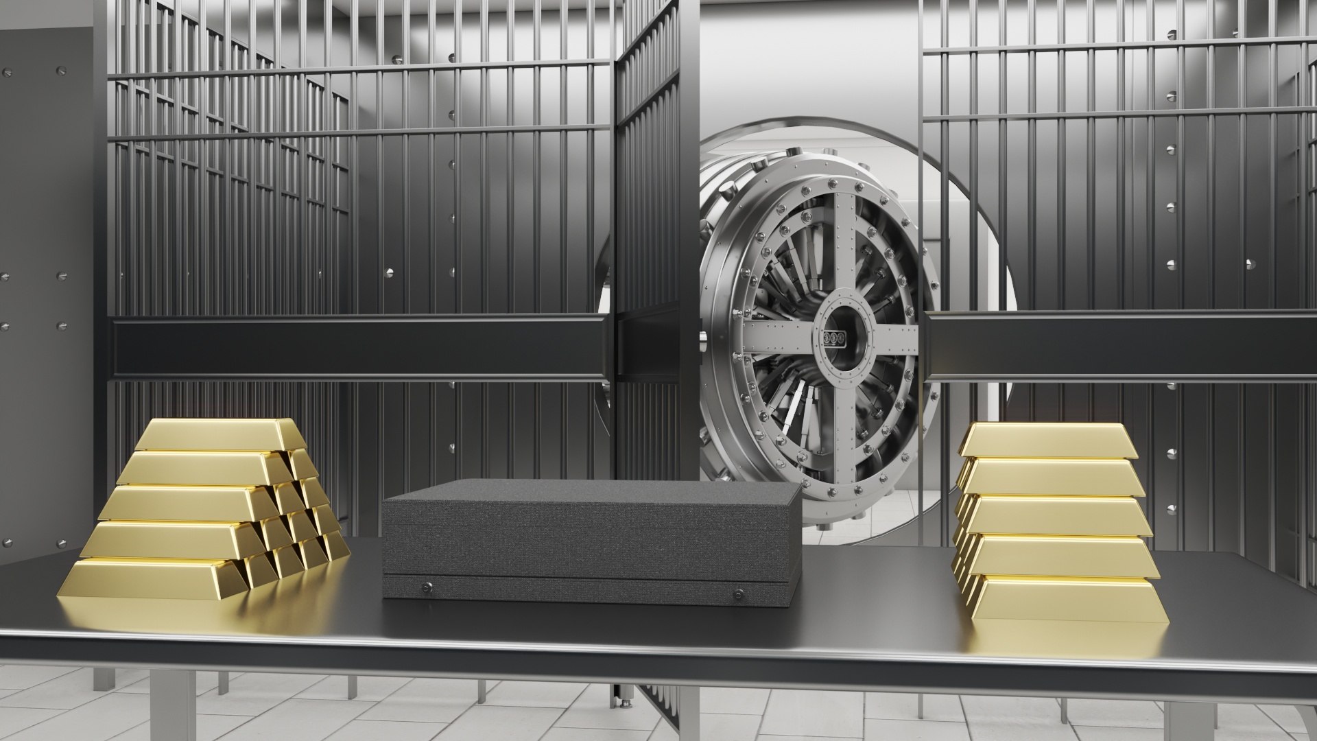3D Bank Vault With Interior - TurboSquid 1715357