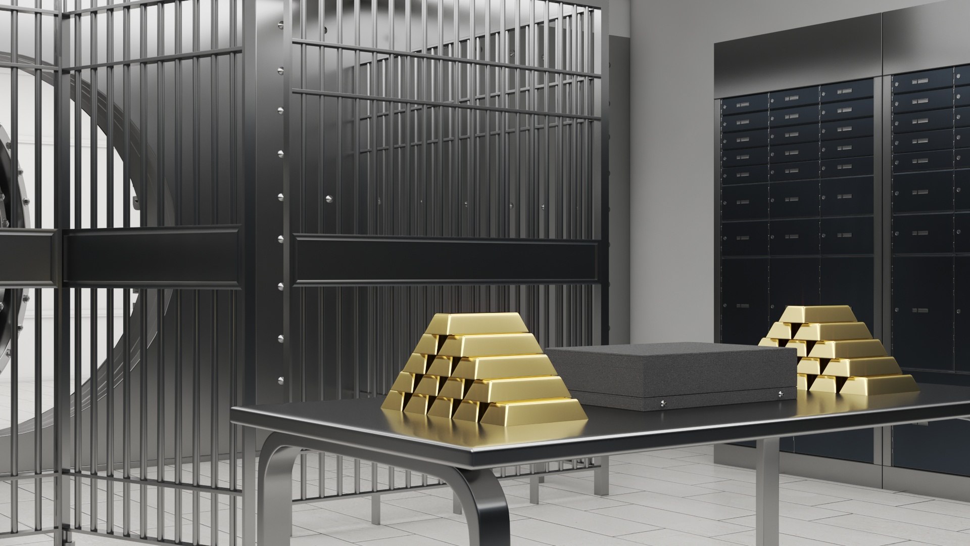 3D Bank Vault With Interior - TurboSquid 1715357