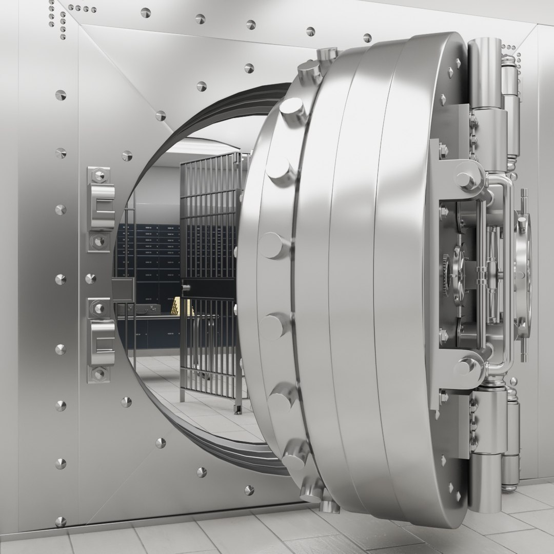 3D Bank Vault With Interior - TurboSquid 1715357
