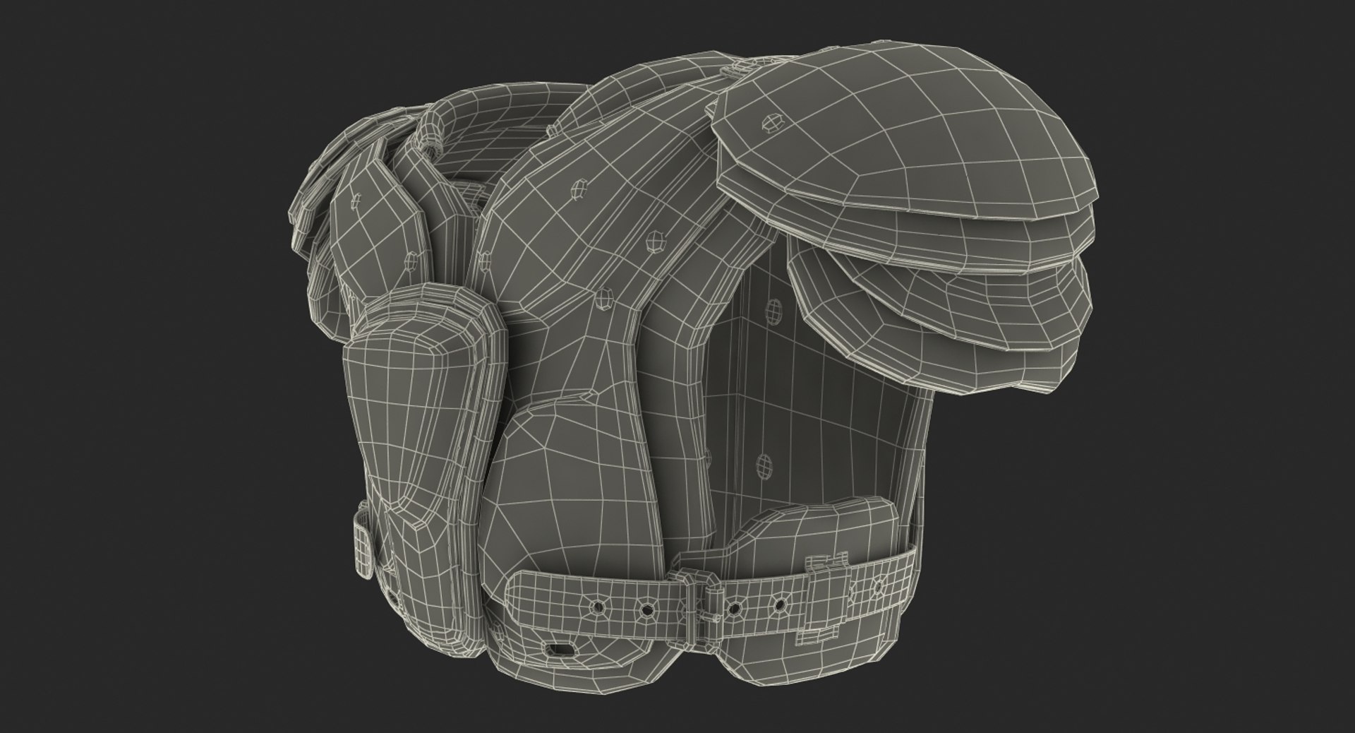 Football shoulder pads generic 3D model - TurboSquid 1365945