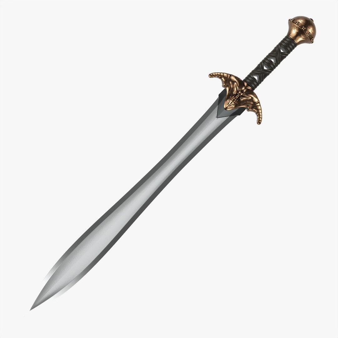 3D Dragon Gladius Chrome - TurboSquid 1856733
