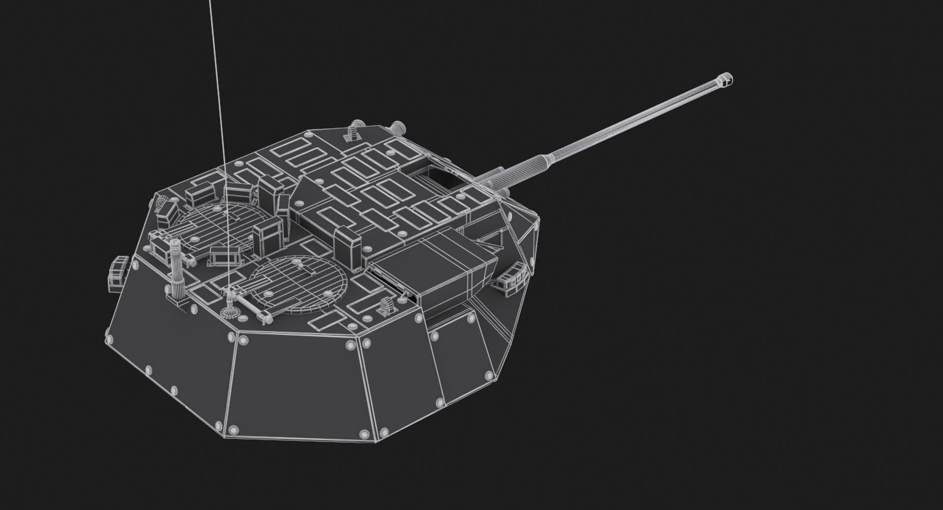 3D Model Hitfist 30mm Turret - TurboSquid 1330113