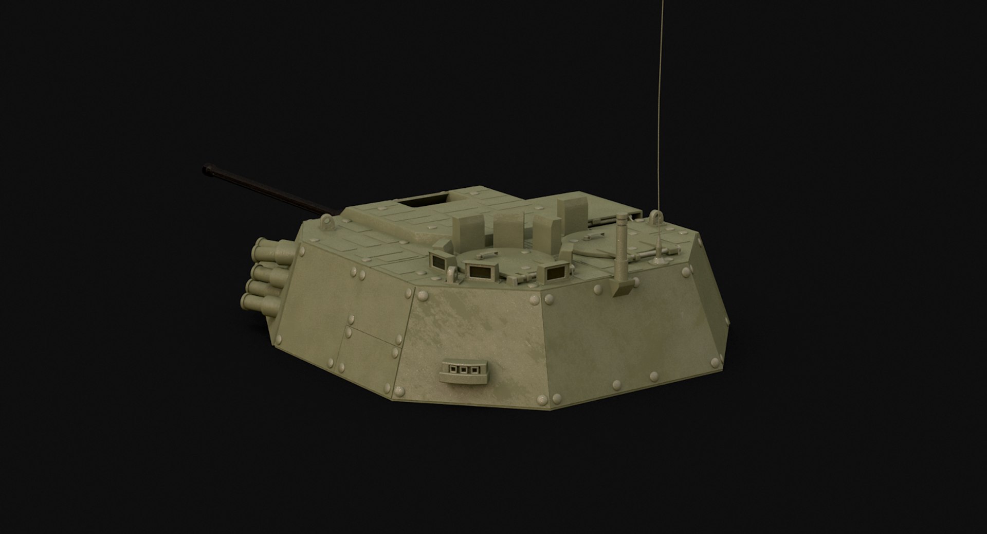 3D Model Hitfist 30mm Turret - TurboSquid 1330113